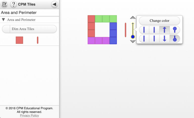 Virtual Math Tools – CPM Educational Program